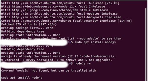 On New System Sudo Apt Install Nodejs Not Working Ask Ubuntu