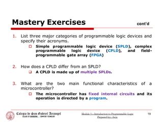 Module Introduction To Programmable Logic Prof Pdf