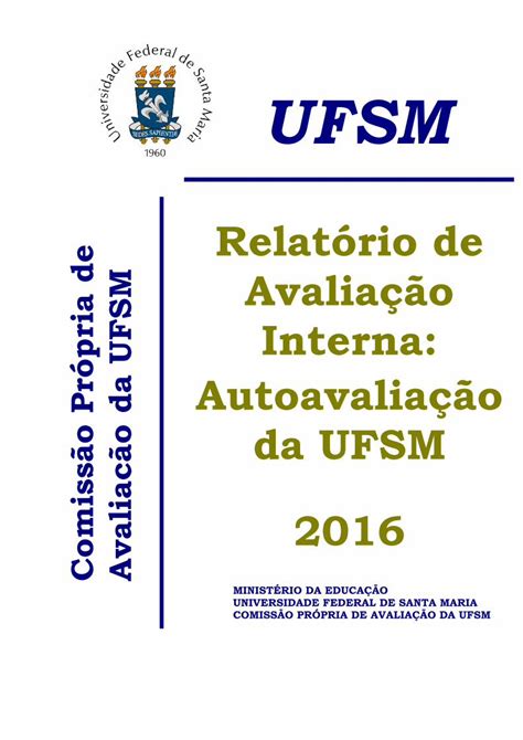 Pdf Relatório De Avaliação Comissão Própria De Avaliação Da