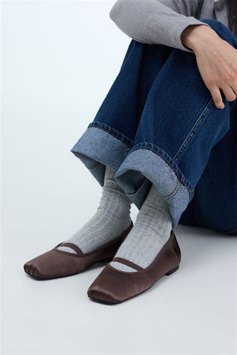 포르테나 메이슨 스퀘어 플랫 슈즈