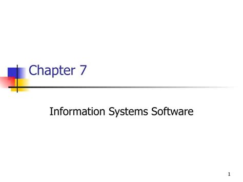 Information Systems Software Ppt Operating Systems Computer