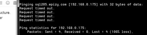 SQL Database Doesn T Respond Connection Timed Out Hosting Support InfinityFree Forum