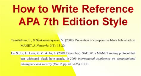 How To Write Reference APA 7th Edition Style Adnan Technology