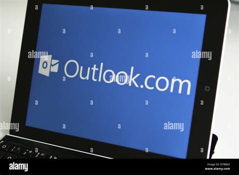 The Logo Of The Personal Information Manager Outlook Is Visible On A Tablet Computer In Berlin