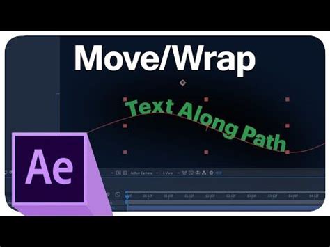 Animate Wrap TEXT Along A PATH Or Any Shape After Effects Tutorial After Effect Tutorial