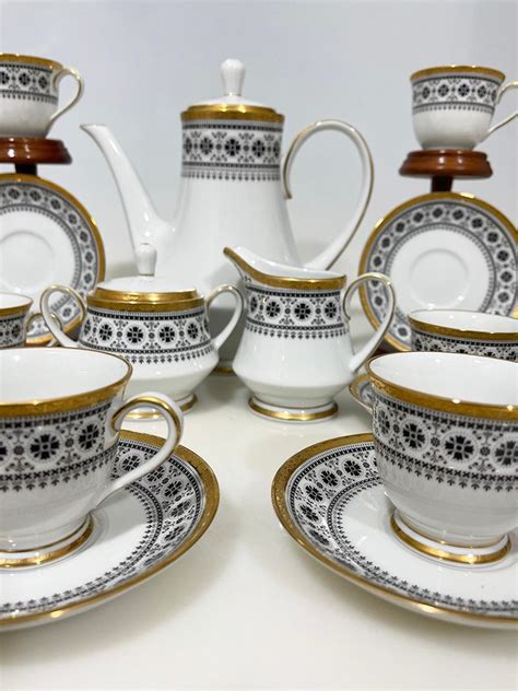 Tea Set By Noritake Japan Scheherazade Pattern For 10 Persons For Sale At 1stdibs