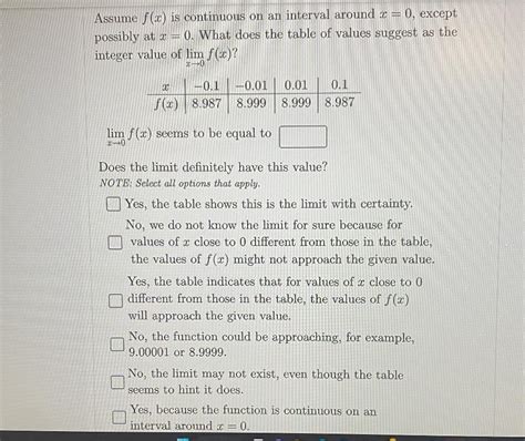 Solved Assume F X Is Continuous On An Interval Around X 0 Chegg Com