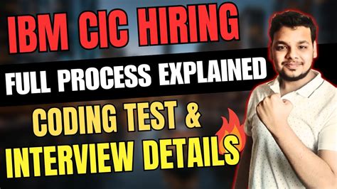 Ibm Cic Interview Process Ibm Cic Hiring Physical Event Coding Assessment Interview Youtube