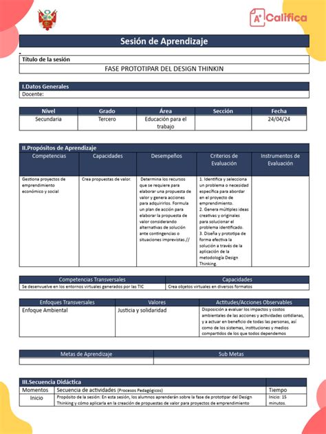 Fase Prototipar Del Design Thinking Descargar Gratis Pdf El Pensamiento De Diseño Evaluación