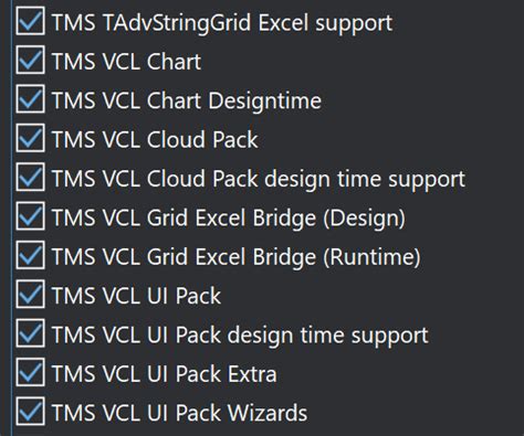 Missing Tadvsvgimagecollection In Tms Vcl Ui Pack Tms Vcl Ui Pack