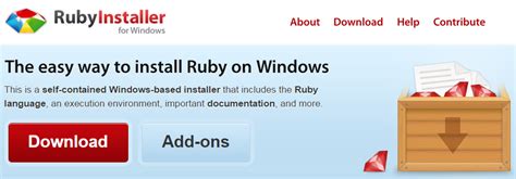 Ruby Installation On Windows W3resource