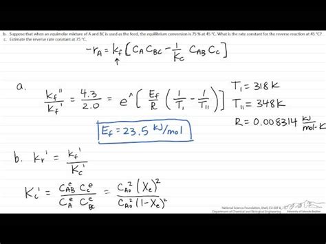 Free Video Kinetics Reactor Design Review From YouTube Class Central