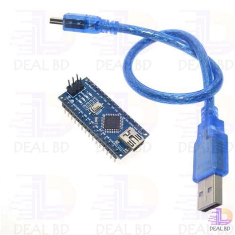 Arduino Nano R3 Microcontroller Board With Cable Bd