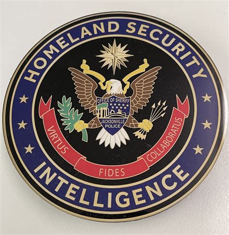 Homeland Security Intelligence Plaque