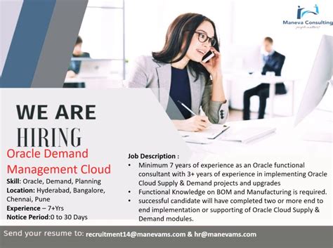 Hiring Oraclecloud Demandmanagement Supplyplanning Functional Hybrid Maneva Consulting