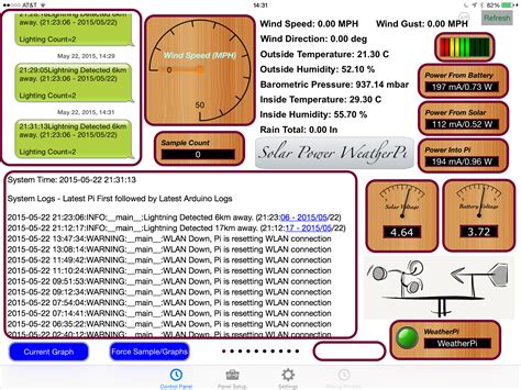 Lightning Detected By Weatherpi Solar Powered Weather Station