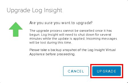 20180811 VRealize Log Insight Upgrade 5 Confirm Upgrade Kyle McDonald