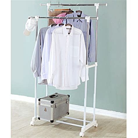 화이트 더블 이동식 2단 행거 에누리 가격비교