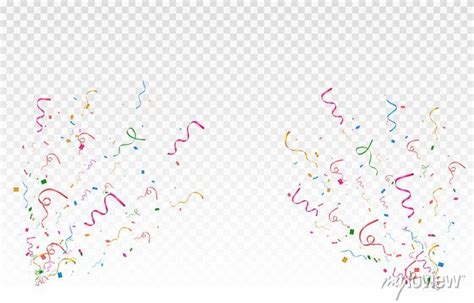 Vector Confetti Png Explosion Of Multi Colored Confetti Clapperboard