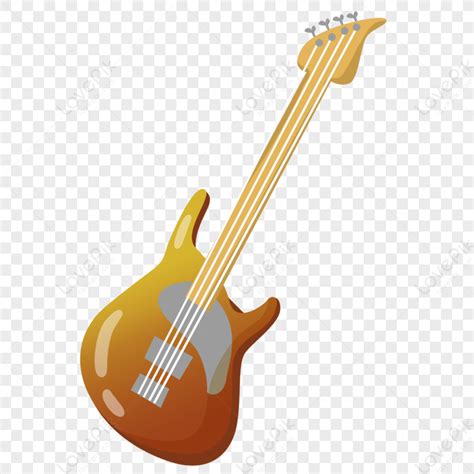 손으로 그린 만화 일렉트릭 기타베이스 Png 일러스트 무료 다운로드 Lovepik
