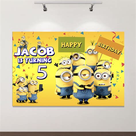 Minions Photo Paper Backdrop 60x40 Inch Matteo Party