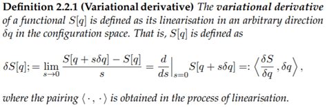 Variational Derivative And Euler Poincare Equations Physics Forums