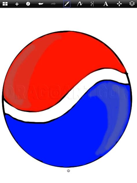 How To Draw The Pepsi Logo Drawing Step By Step By Tommymccoy Dragoart
