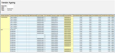 SAP ABAP TUTORIAL Example Of VENDOR AGEING REPORT