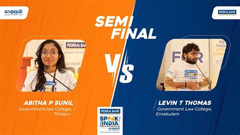 Abitha Vs Levin Season 7 Speak For India Kerala Edition Semi
