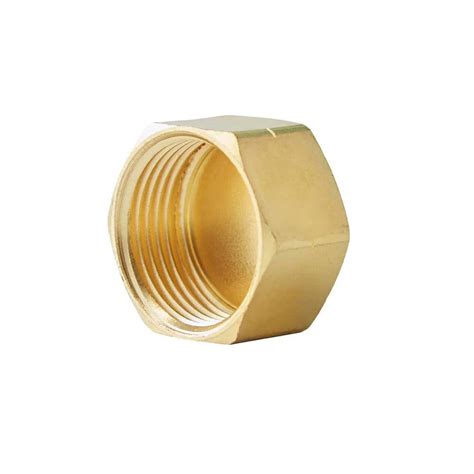 Everbilt 58 In Od Compression Brass Cap Fitting 801019 The Home Depot