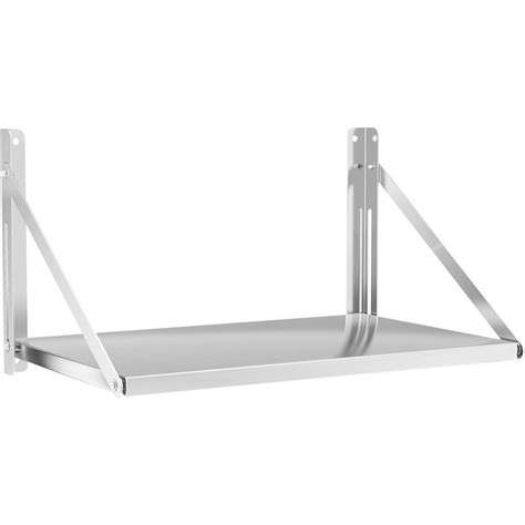 Board Style Foldable Wall Shelf Stainless Steel 800x450mm 330906