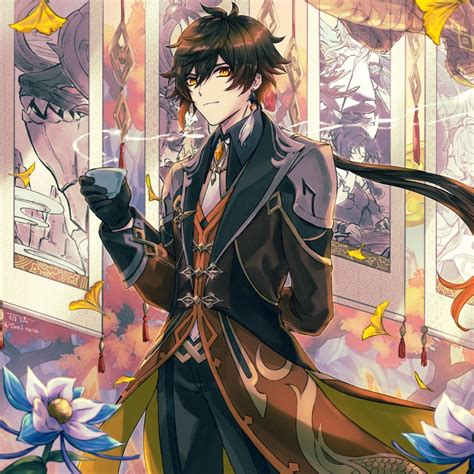 1080x1080 Resolution Genshin Impact Hd Zhongli Art 1080x1080 Resolution
