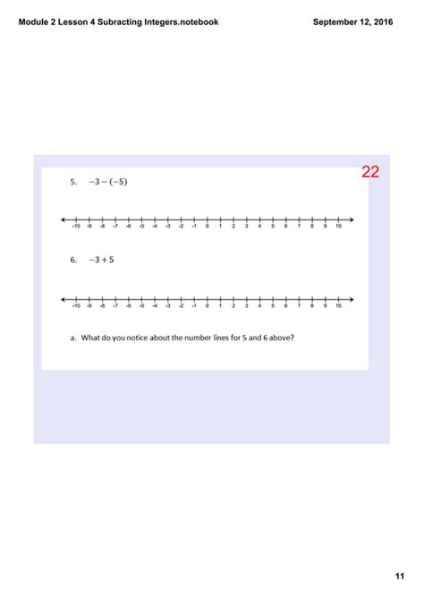 Module 2 Lesson 4 Subracting Integers Pdf