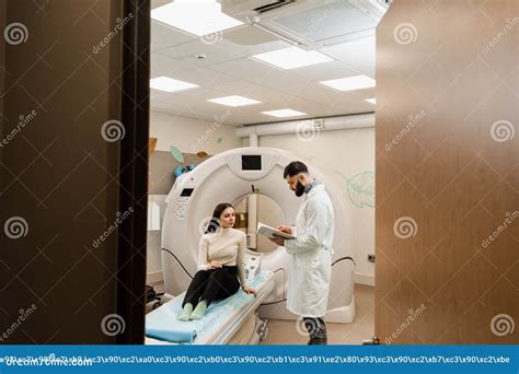 Consultation Before Computed Tomography X Ray Scan Procedure To Obtain Detailed Internal Images