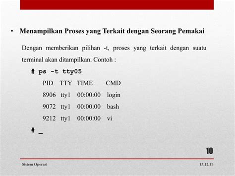Sistem Operasi Pertemuan 7 Ppt