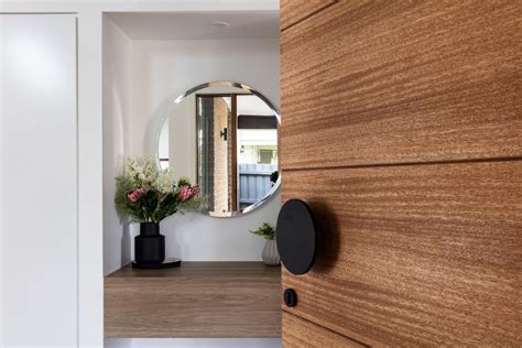 Entry Pushpull Circular Door Handle Moderno Entrada Melbourne De Hx Design Houzz