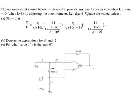 [solved] The Op Amp Circuit Shown Below Is Intended To Pr