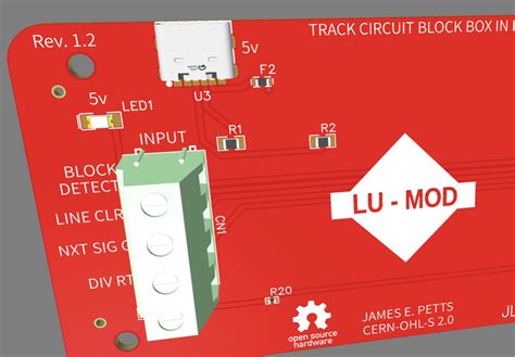 Lu Mod Track Circuit Block Box In Front 5v Platform For Creating And Sharing Projects Oshwlab