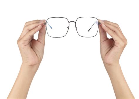 Premium Photo Hand Holding Blue Light Blocking Isolated On White