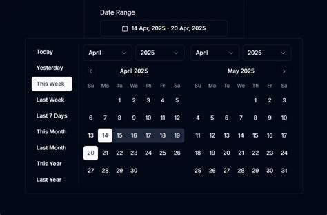 Modern Calendar Date Picker Component For Nextjs