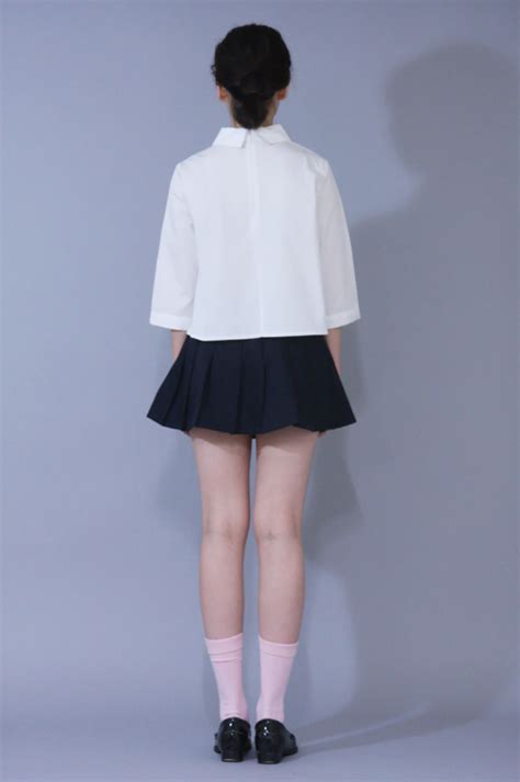 Pleated Skirt Navy 32000원 Tumbex