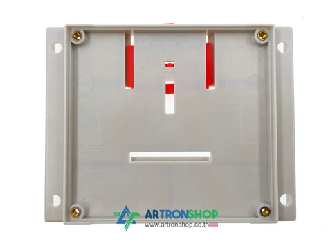 กล่องใส่บอร์ดอิเล็กทรอนิกส์ ติดรางปีกนก ขนาด 115 X 90 มิลลิเมตร ฝาใส Artronshop บอร์ด