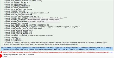 Ios Setup Sh Permission Denied Error Stack Overflow