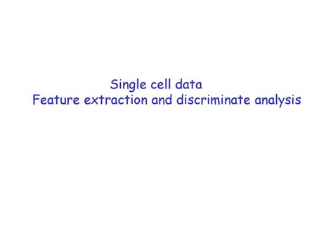 Single Cell Calcium Response Ppt Download