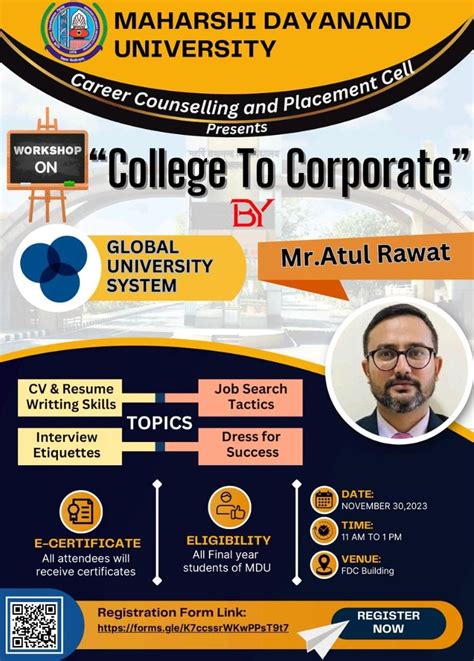 Workshop On College To Corporate By Atul Rawat Hariom Sinhmar Posted On The Topic Linkedin