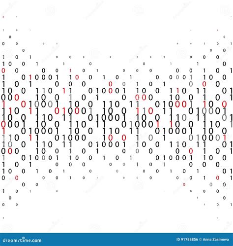 Abstract Binary Code Technology Background Stock Vector Illustration Of Motion Black 91788856