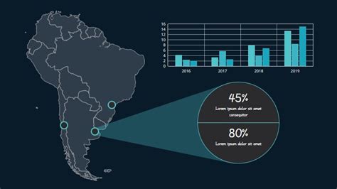 세계지도 정보 시각화 Ppt 차트 무료 Ppt 템플릿 Pngtree에서 다운로드