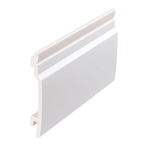 5m X 100mm Open V Shiplap Pvc Cladding White Smooth