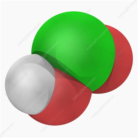 Chlorous Acid Molecule Stock Image F0046943 Science Photo Library