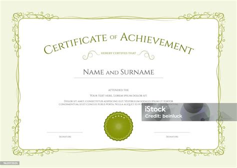 우아한 테두리 프레임 졸업 또는 수료 디플로마 디자인 럭셔리 인증서 템플릿 골동품에 대한 스톡 벡터 아트 및 기타 이미지 골동품 공란 교육 Istock